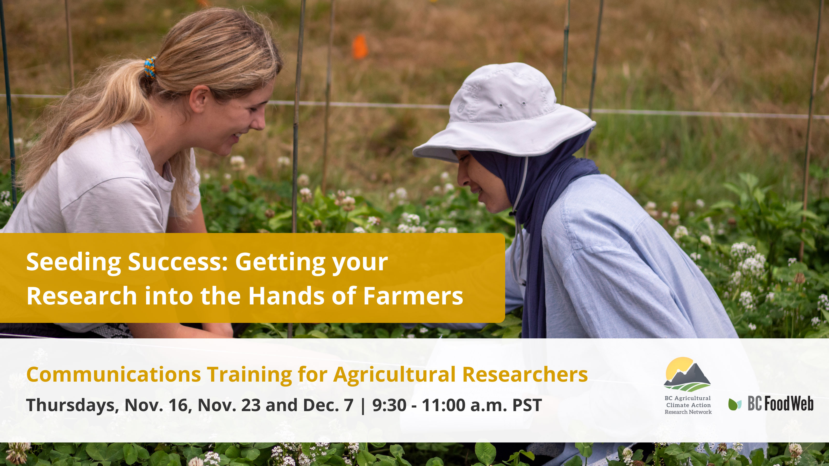 Seeding Success: Getting your Research into the Hands of Farmers | BC ...